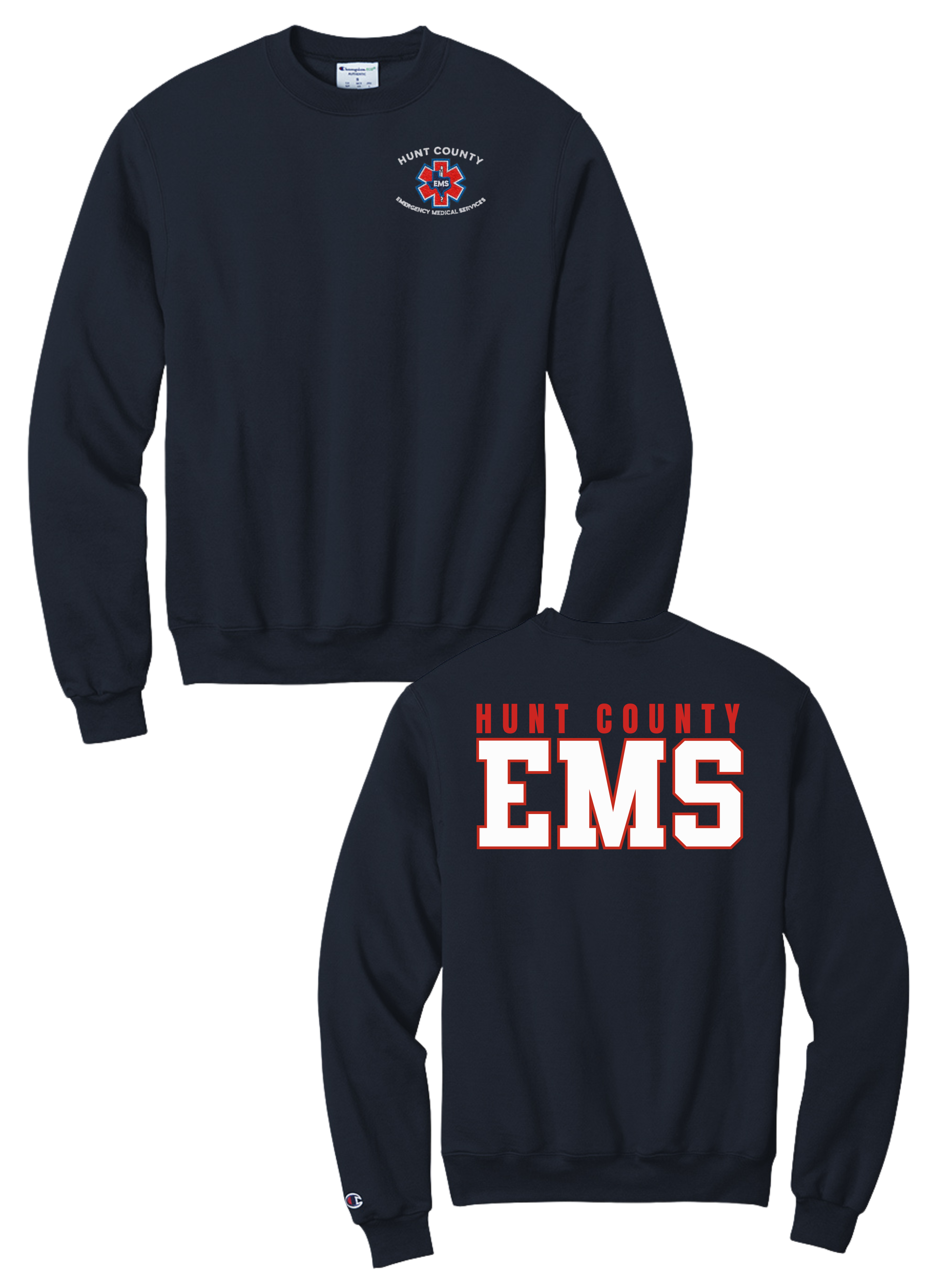 Hunt County EMS Champion Powerblend Crewneck Sweatshirt – Smokin' Threads